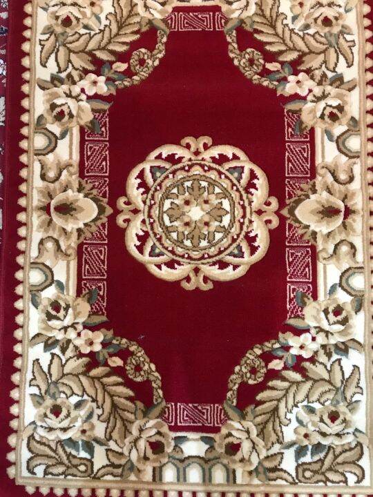 Home carpet พรมถวายวัด พรมพิธี พรมเปอร์เซีย ขนาด 80x120 cm เกรดA สีแดง ...