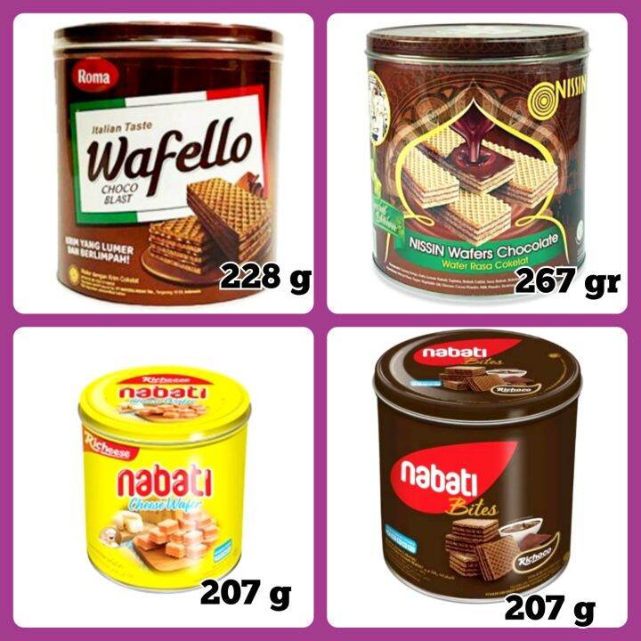 ANEKA WAFER KALENG NABATI - WAFER WAFELLO - WAFER NISSIN | Lazada Indonesia
