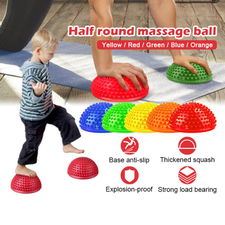 Soft Sensory Half Stepping Ball Children Balance Ball Massager Yoga PVC ...