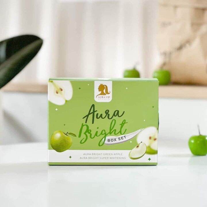 Aura Bright by Aura VIP ครีมหน้าใส แอปเปิ้ลเขียว🍏 ออร่าไบร์ท🍏 | Lazada ...