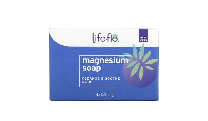 **Life-flo,( With New Packaging) Magnesium Bar Soap**, 4.3 oz (121 g ...