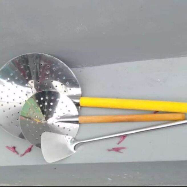 Serok Saringan Besar + Sutil Sodet Stainles + Serok Kecil | Lazada ...