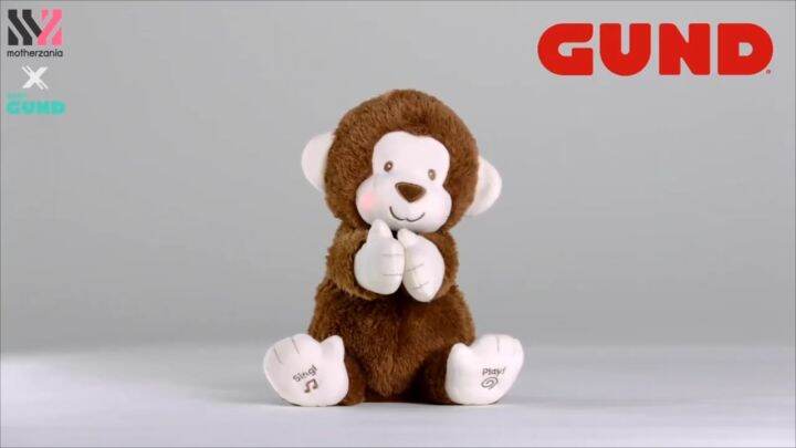 🔥พร้อมส่ง🔥ตุ๊กตามีเสียง Gund Clappy The Monkey มีเสียงพูดและเสียงดนตรี ...