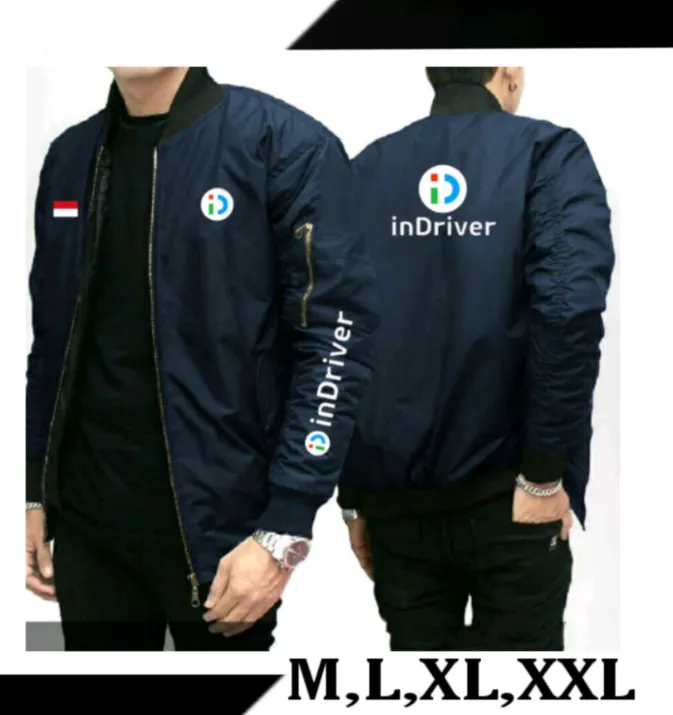 JAKET DRIVER INDRIVER JAKET TRANSFORTASI ONLINE INDRIVER JAKET BOMBER ...