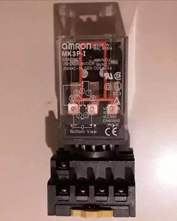 Relay Omron MK3P 11 Pin 220VAC Lengkap Socket | Lazada Indonesia