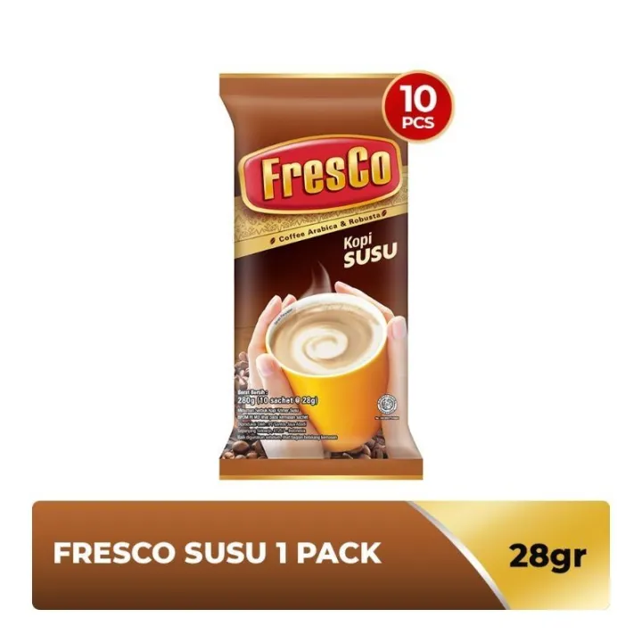 FRESCO Kopi Susu 1 Pack (10 x 28 gr) | Lazada Indonesia