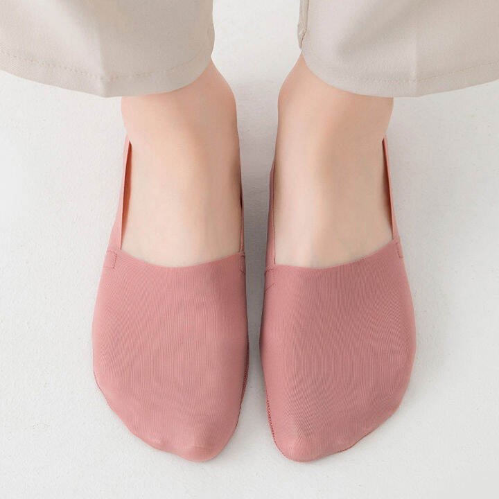 VCH Thin Non-slip Summer Invisible Boat Socks Ice Silk Sock Slippers Women Sock | Lazada PH