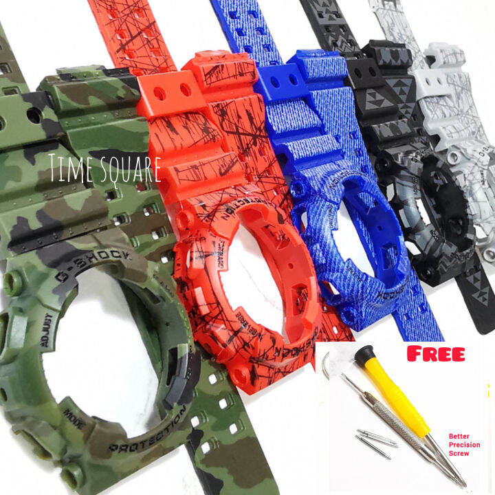 G Shock GA100 GA110 GA120 GAX100 GD100 GD110 GD120 GShock Strap and ...