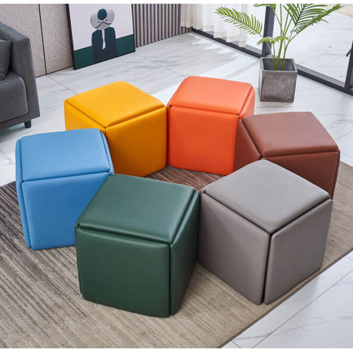UNIVONNA🔥 5 in 1 Sofa Stool Chair With Casters Home Rubik's Cube ...