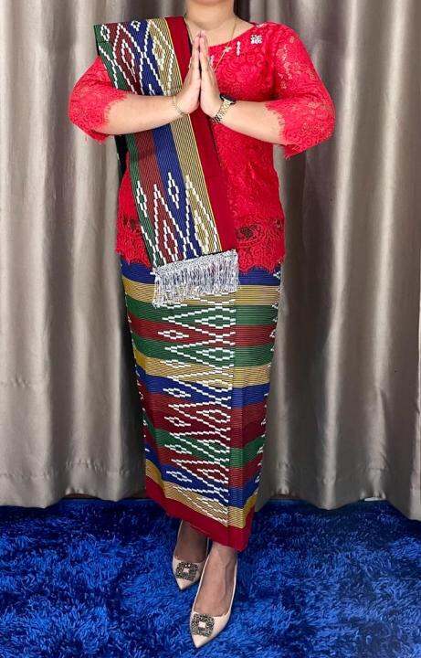set rok dan selendang etnik motif ulos cantik (tidak ikut baju) | Lazada Indonesia