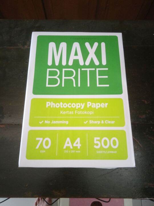 kertas HVS A4 Maxi brite 70gsm per rim isi 500 lembar | Lazada Indonesia