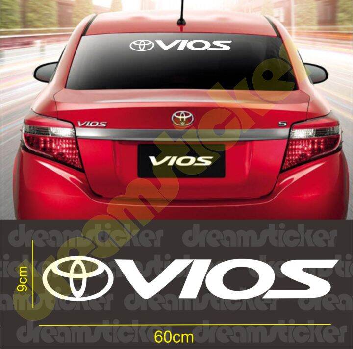 Sticker Stiker Mobil Toyota Vios Kaca Belakang | Lazada Indonesia