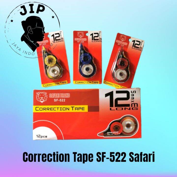 Correction Tape Koreksi Tipe X Kertas Roll Safari SF-522 ( 1 Pcs ...
