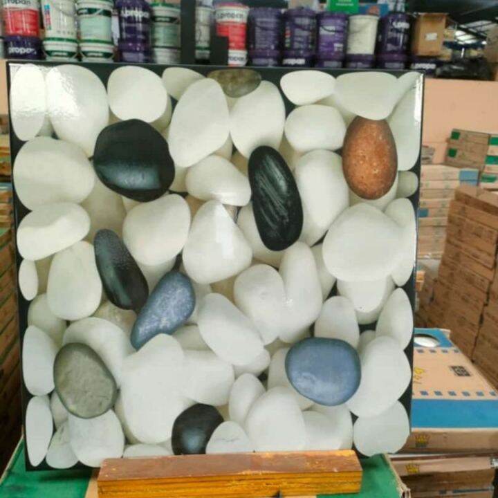 keramik lantai 40x40 pieter bianco motif batu alam textur doff | Lazada ...
