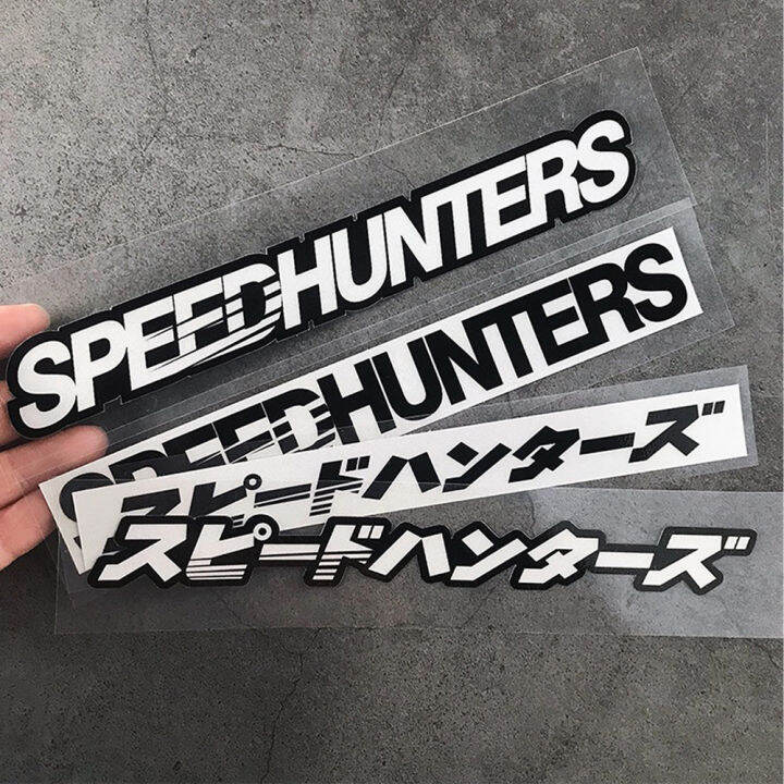 1 PCS SPEEDHUNTERS/スピードハンターズ Phản Chiếu Nhãn Dán Ô Tô Phía Sau Kính ...