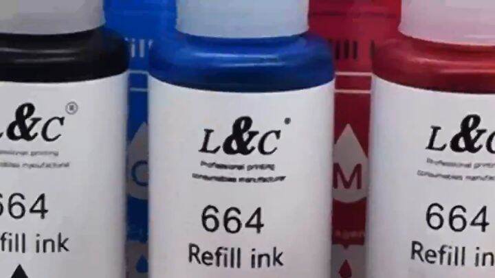【PH Ready Stock】L&C T664 664 Premium Ink Dye Ink Refill Ink 70ml For ...