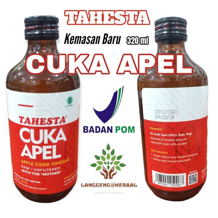 CUKA APEL TAHESTA 320 ml 100% ORIGINAL | Lazada Indonesia