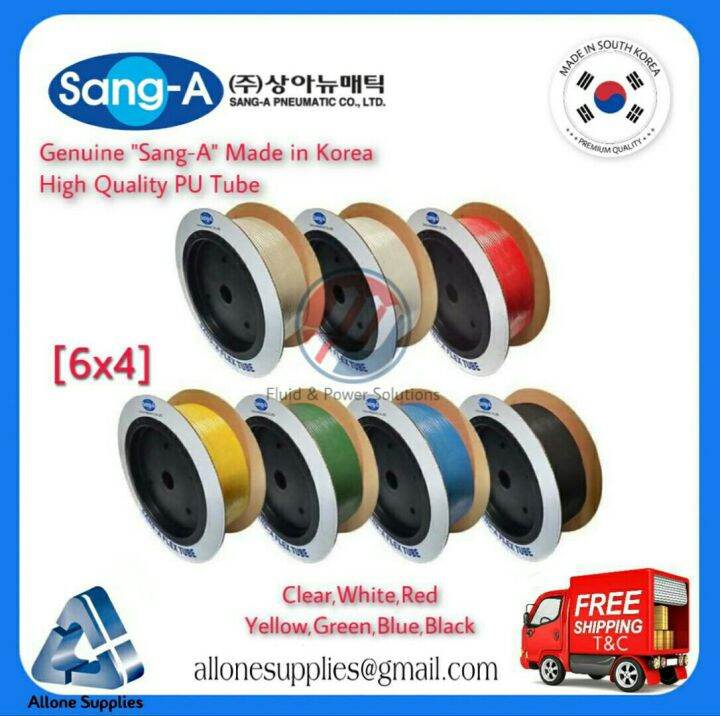 "Sang-A" 6mm x 4mm [PU] Polyurethane Tube, Made in Korea Pneumatics ...