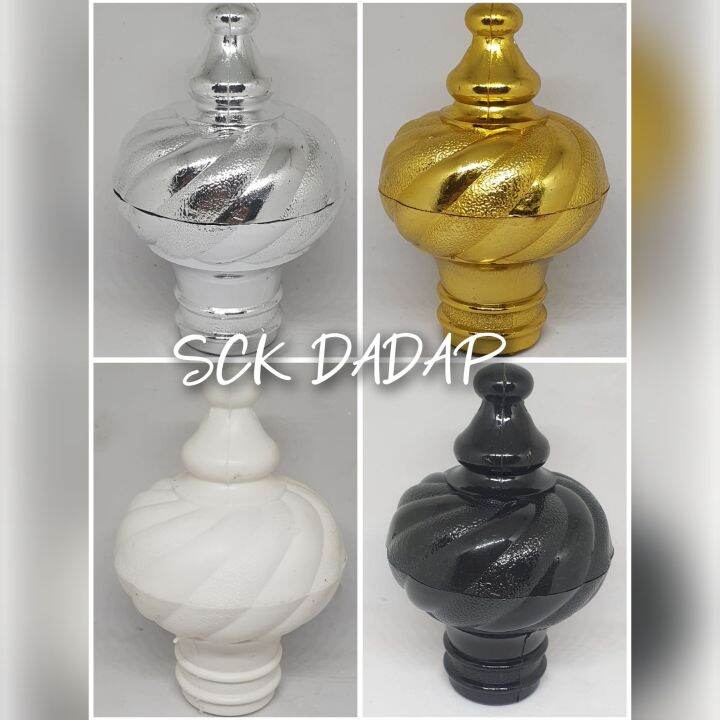 Tutup Batang Gorden ulir end cup rell gorden tutup pipa rail gordyn ...