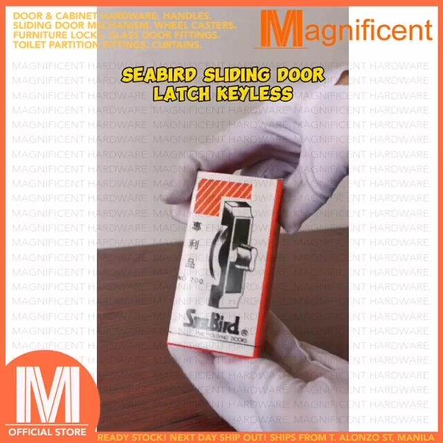 Seabird Sliding Accordion Door Latch Lock Keyless (Silver) | Lazada PH