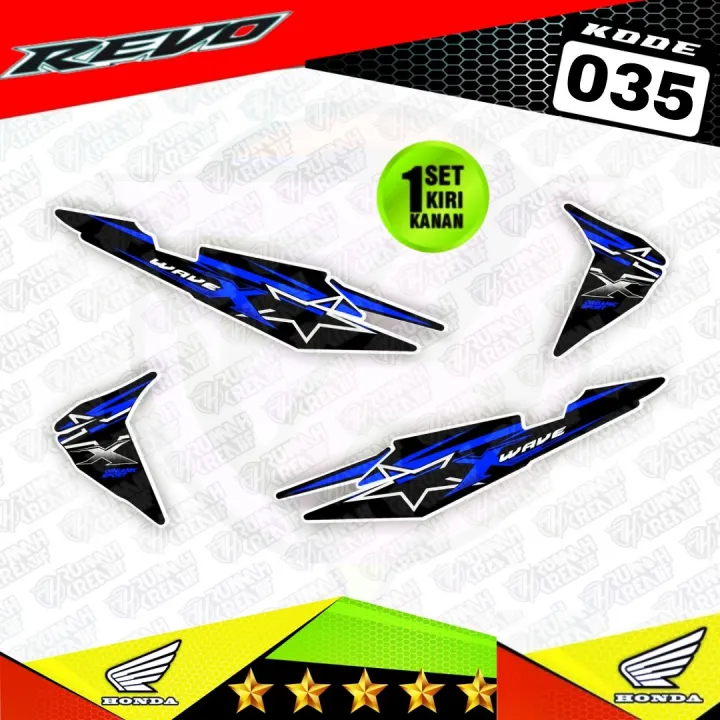 Decal Sticker Striping Variasi REVO 100 2007-2009 / REVO Lama / REVO ...
