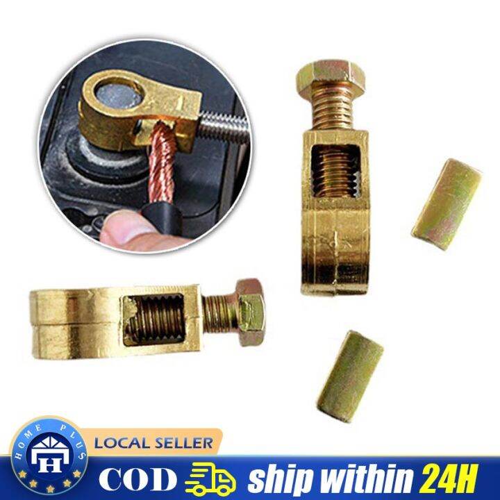 【Local delivery】 Copper Car Battery Terminal clamp Wire Cable Clamp ...