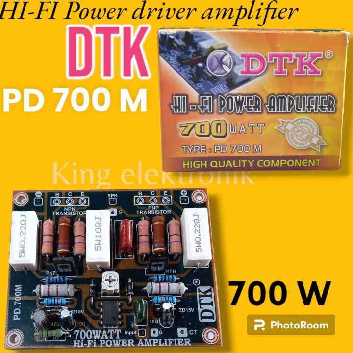 KIT HI FI POWER AMPLIFIER DTK PD.700M 700WATT (harga sudah termasuk ...