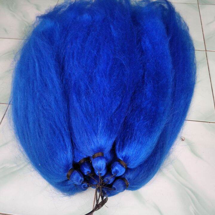 Rambut palsu / rambut cemara panjang 70cm full warna | Lazada Indonesia
