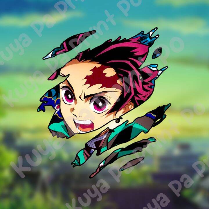 Scratch Sticker - Demon Slayer Anime Vinyl Sticker Waterproof | Lazada PH