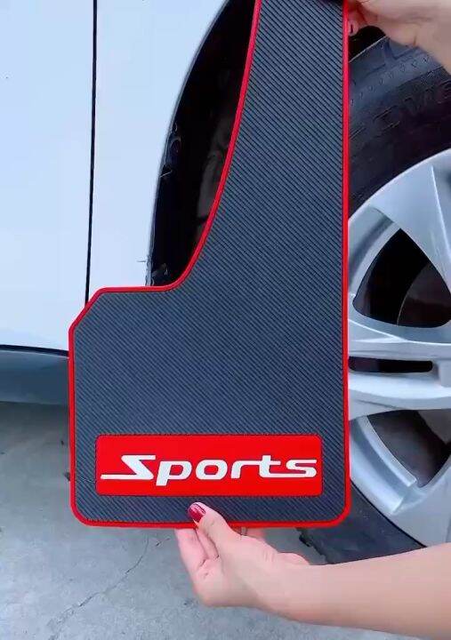Universal Car Mudguard - Easy Installation, Black, Soft Material ...