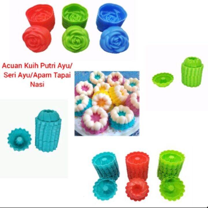 Acuan kuih Puteri Ayu /Acuan Kuih kukus Bunga Ros/Kuih Apam Puteri Seri ...
