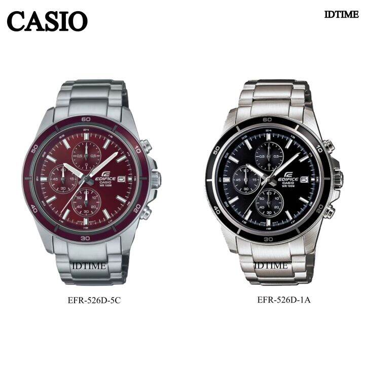 CASIO Edifice รุ่น EFR-526D-1A ,EFR-526D-5C สายสแตนเลสสตีล สินค้ารับ ...
