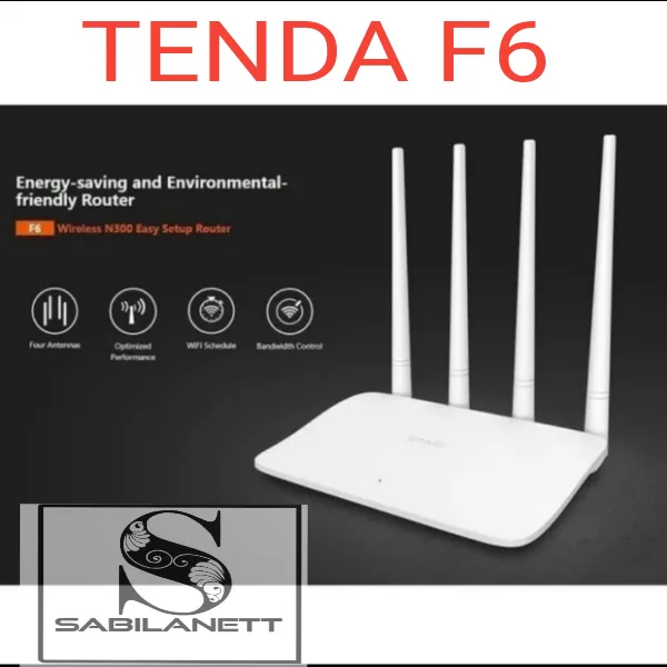 Tenda F6 Router Wireless WiFi 300Mbps Easy setup Home Router | Lazada Indonesia