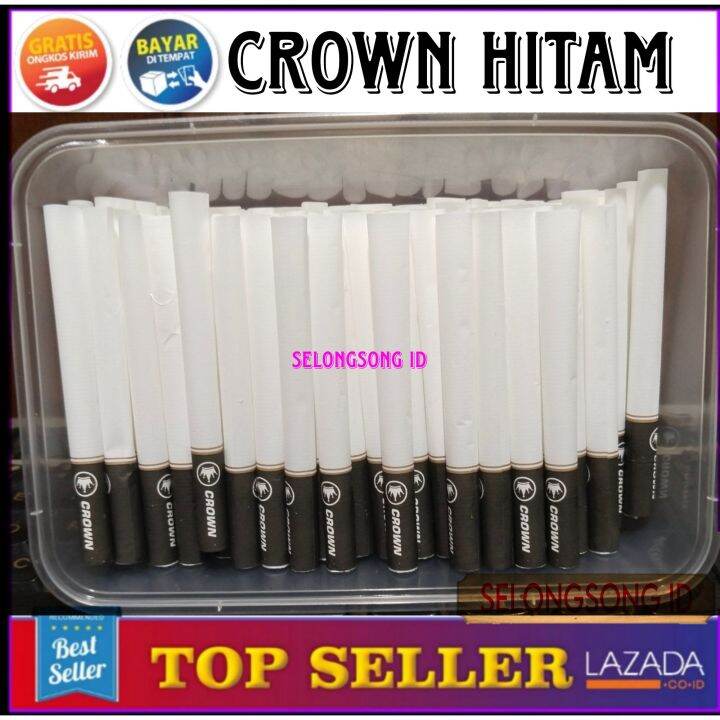 Selongsong 8mm CROWN HITAM Kerajinan Kertas isi 100pcs | Lazada Indonesia