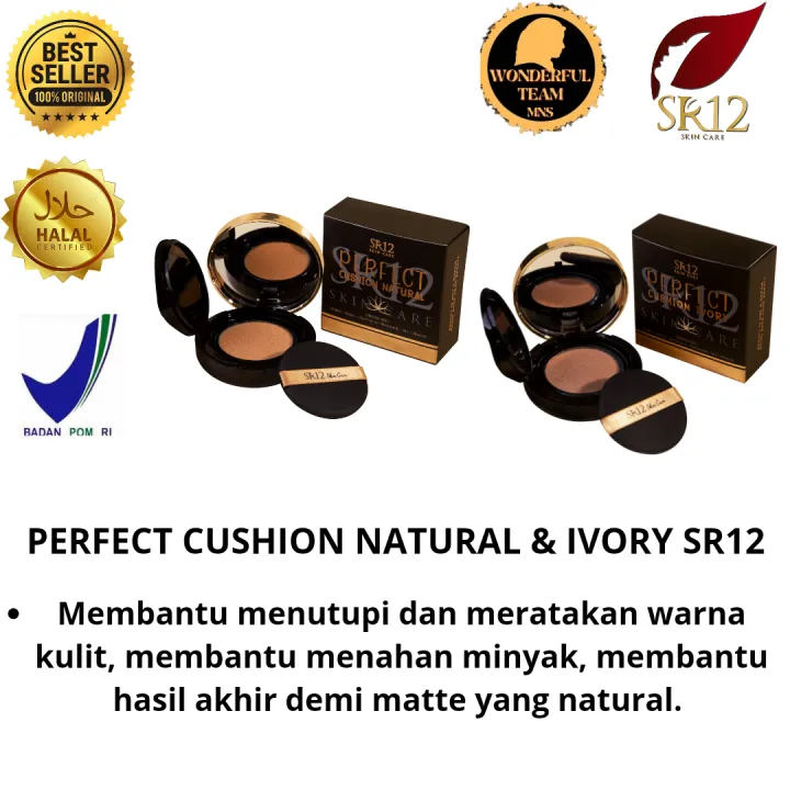 SR12 PERFECT CUSHION IVORY DAN NATURAL | Lazada Indonesia