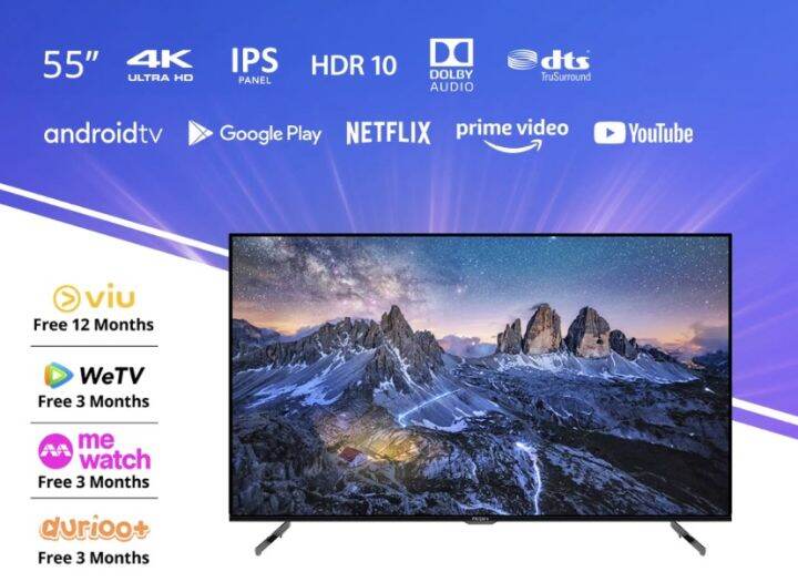 โปรโมชั่นลดราคาวันเกิด Laz PRISM+ Q55-QE Quantum Edition 4K Android10.0 ...