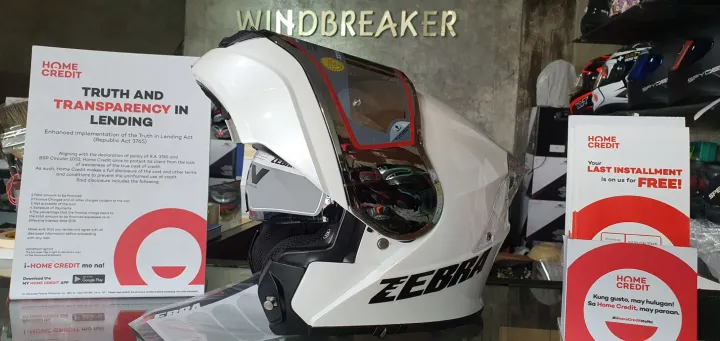 Zebra 869 helmet motorcycle helmet modular with extra lens | Lazada PH