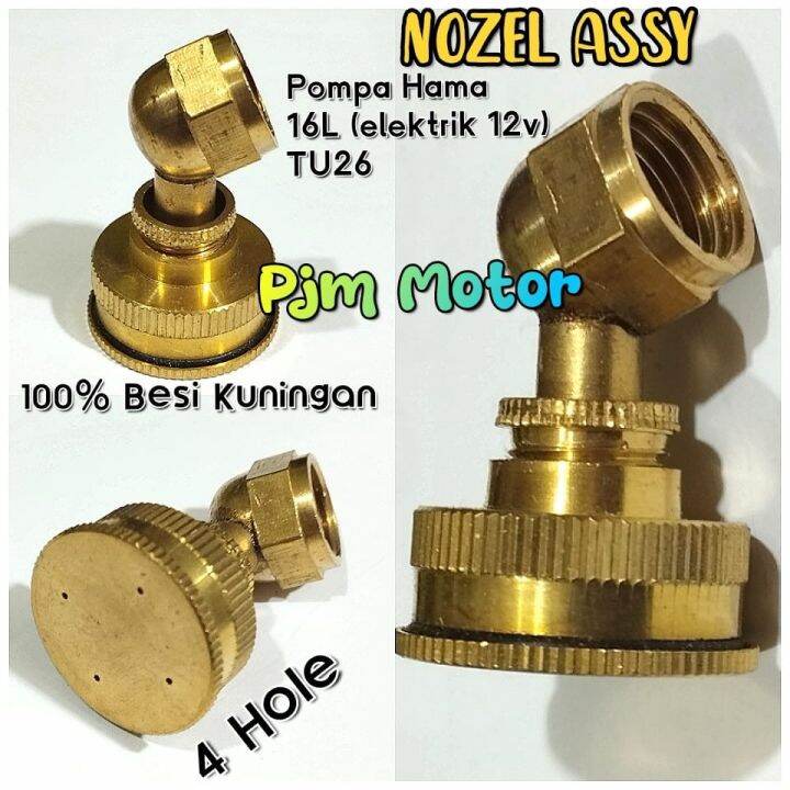 4H kuningan Nozzle nojel nozel spuyer mata mesin sprayer pompa hama 4 ...