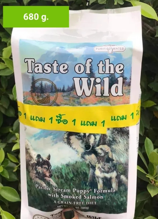 Taste of the Wild Pacific Stream Puppy Smoked Salmon สูตรลูกสุนัข แพซิฟิค สตรีม แซลมอน 1แถม1 ...