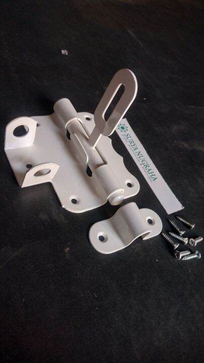 Grendel Kunci Pintu Besi Overval/Operpal 3 inch / 8,5 cm White. Lebar 7 ...