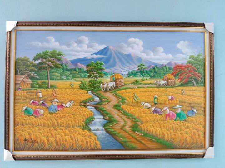 lukisan panen raya | Lazada Indonesia