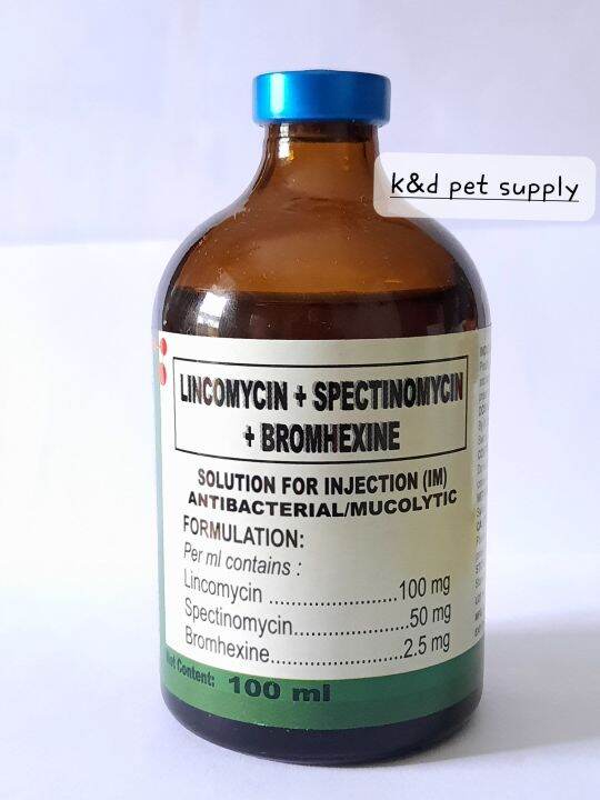 LINCOMYCIN + SPECTINOMYCIN +BROMHEXINE 100ML | Lazada PH