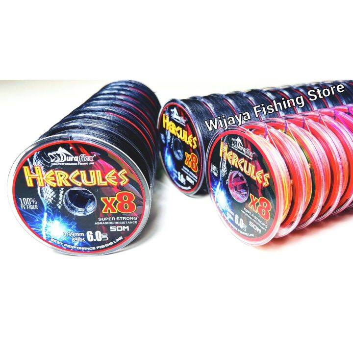 Senar Pancing PE Duraflex Hercules x8 50 meter connecting | Lazada ...