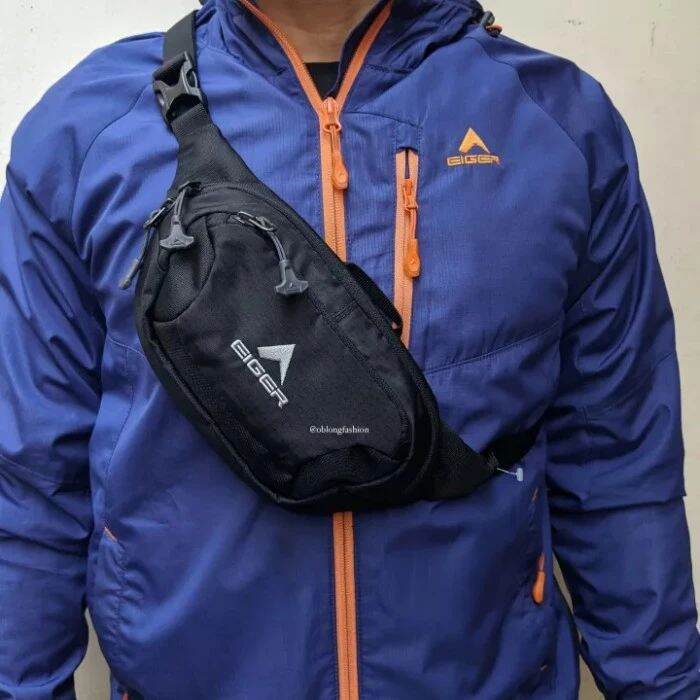 EIGER CERVUS TAS SELEMPANG PRIA WAIST BAG ORIGINAL | Lazada Indonesia