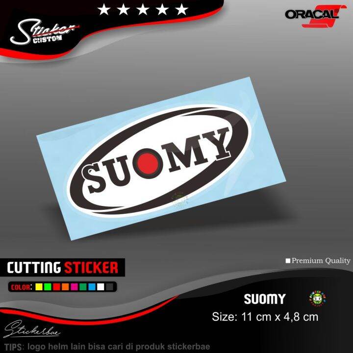 stikee helm suomy sticker logo helm suomy sticker cutting bukan ...