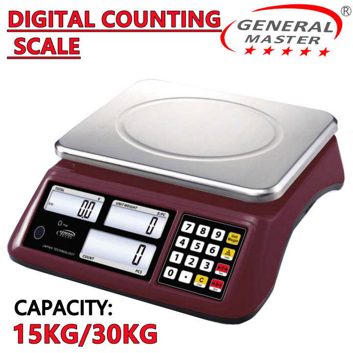 General Master Weighing Scale Digital Counting Scale 15KG/30KG GMCD ...