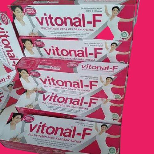 VITONAL-F BOX 50 KAPSUL MULTIVITAMIN ANEMIA/ANTIOKSIDAN/NUTRISI DAN ...
