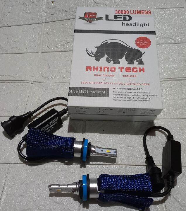 Rhino tech H4 Led headlights / foglights 30,000 lumens | Lazada PH