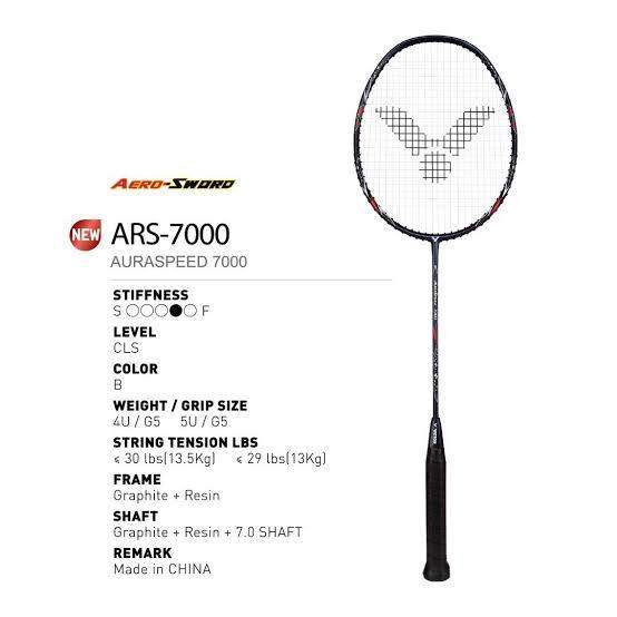 Raket Victor AuraSpeed 7000 B Original Free Tas | Lazada Indonesia