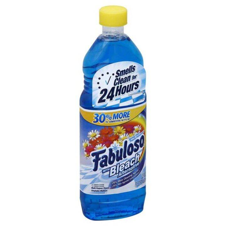 FABULOSO SPRING FRESH WITH BLEACH ALTERNATIVE MULTIPURPOSE CLEANER 650 ...